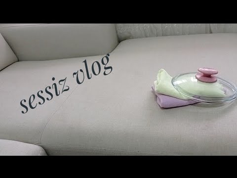 [ sessiz vlog ] oturma odası temizliği / köşe koltuk silme / sabah rutini