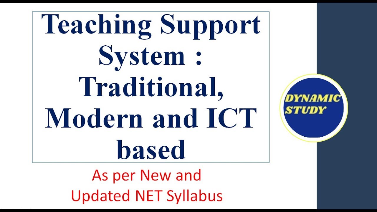 Teaching Support System: Traditional, Modern and ICT Based - YouTube