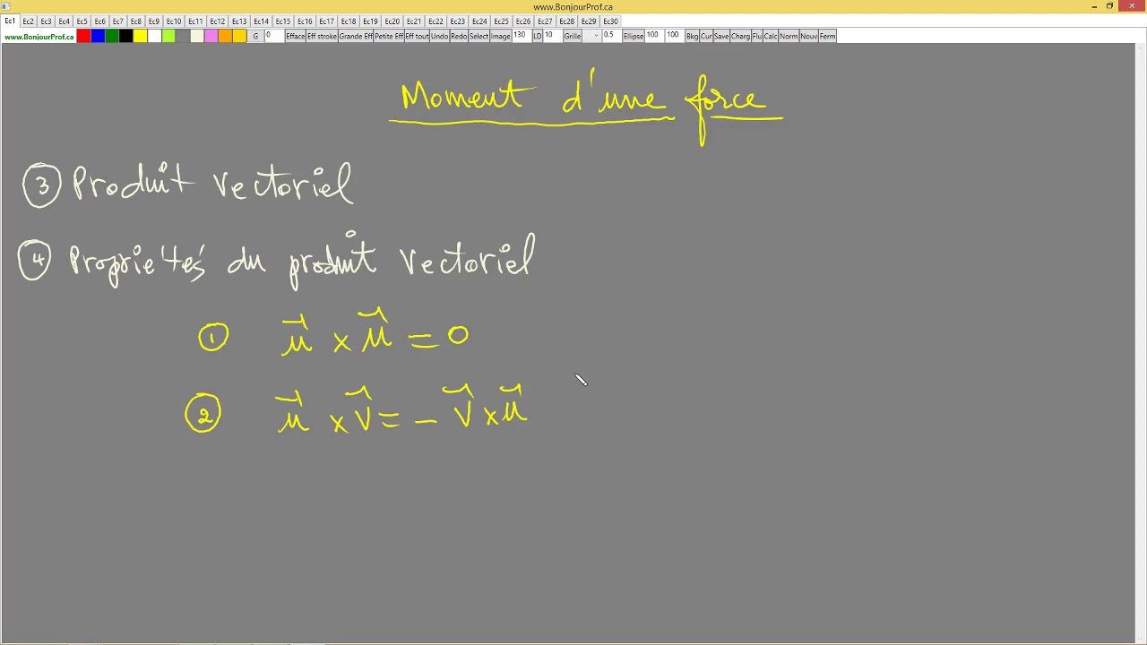 32 Propriete du produit vectoriel partie 2 - YouTube