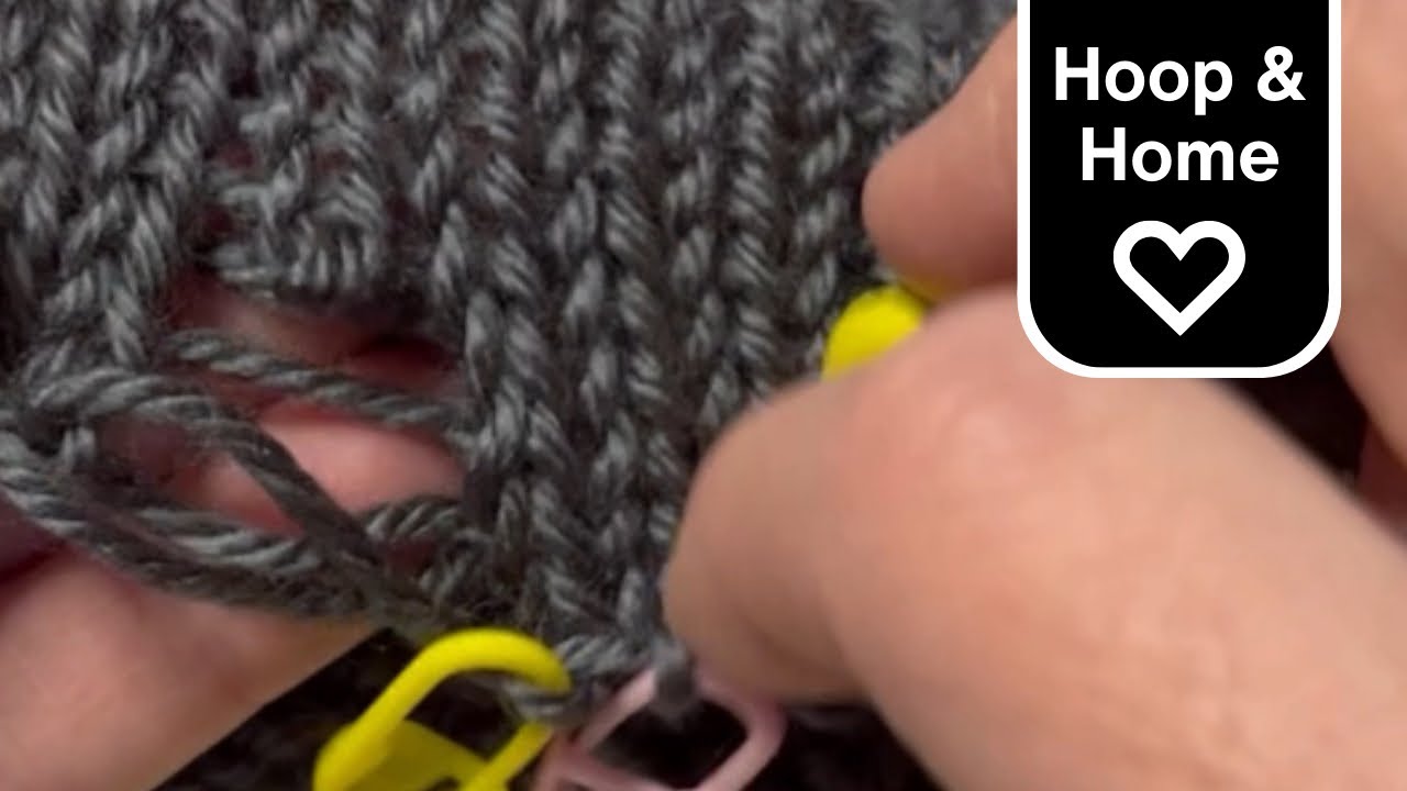 How to fix a knitting machine dropped stitch - YouTube