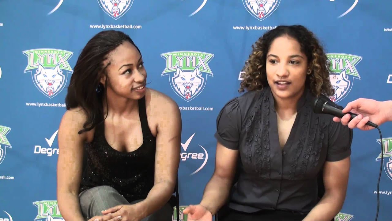Minnesota Lynx media day - Kachine Alexander and Angel Robinson - YouTube