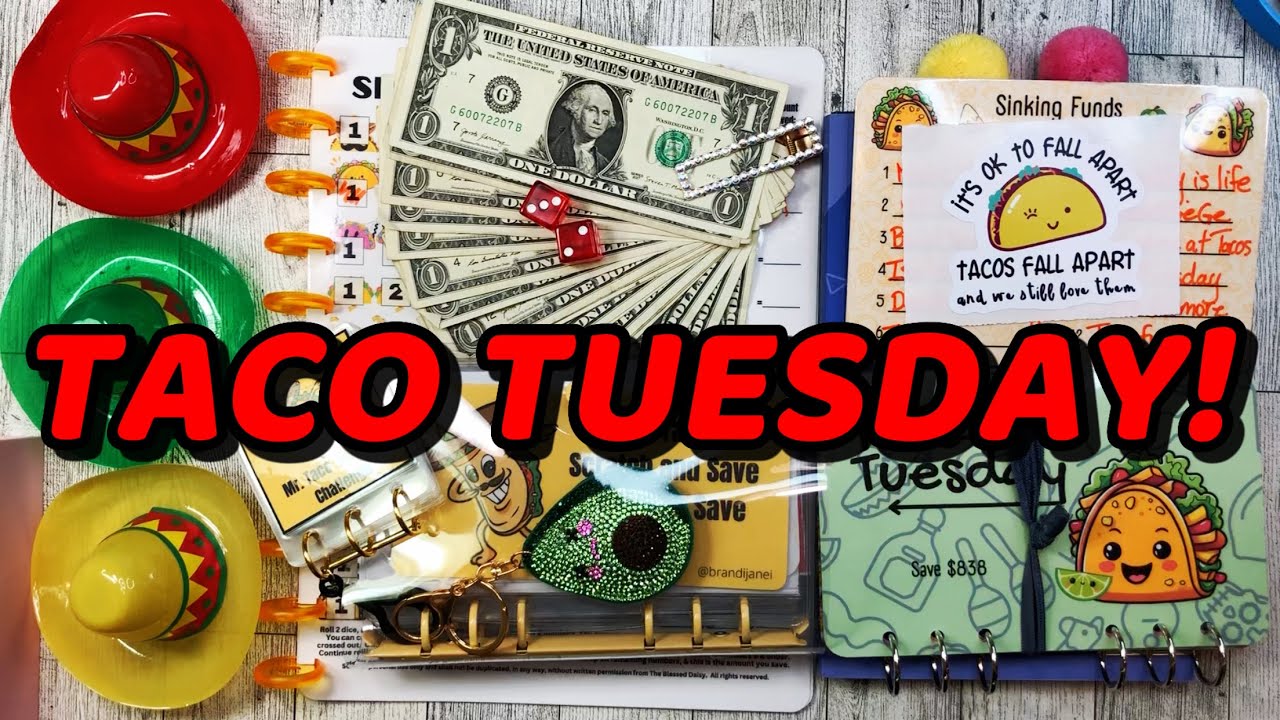 TACO TUESDAY SAVINGS CHALLENGES! Taco book, binder, scratch off, game ...