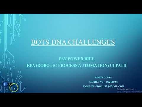 Ui Path Bots DNA Challanges (Pay Power Bill) - YouTube