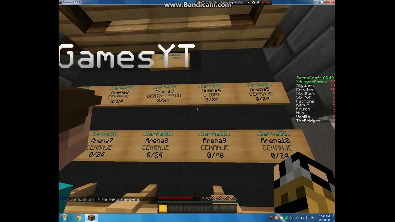 minecraft 1.7.2 - YouTube