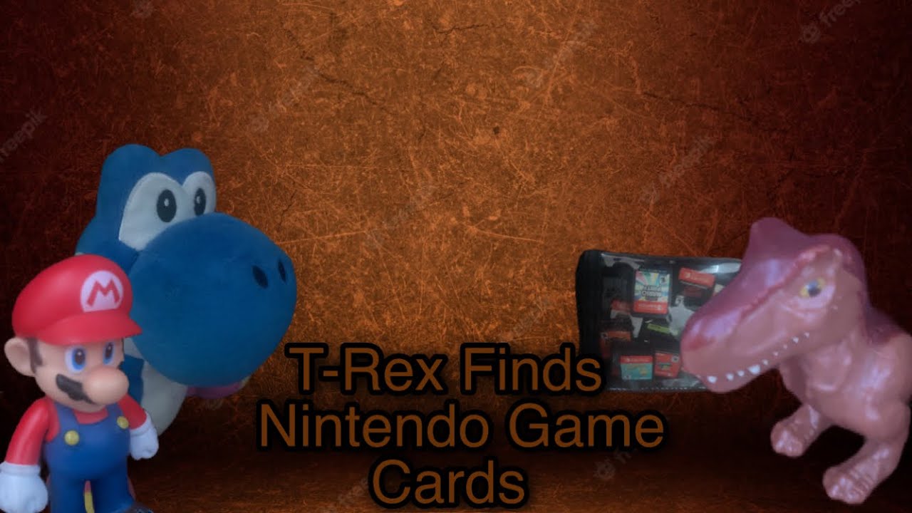 T-Rex Finds Nintendo Game Cards “REMAKE” - YouTube