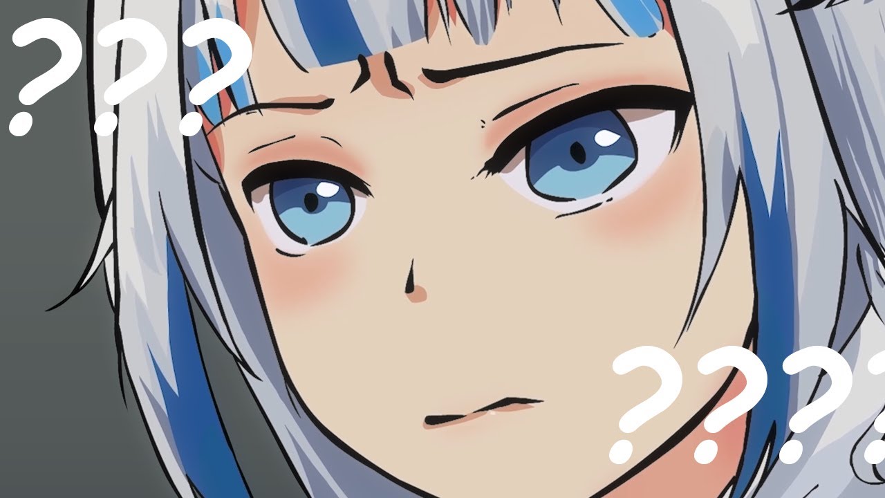 Confused Gura (hololive Animation) - YouTube