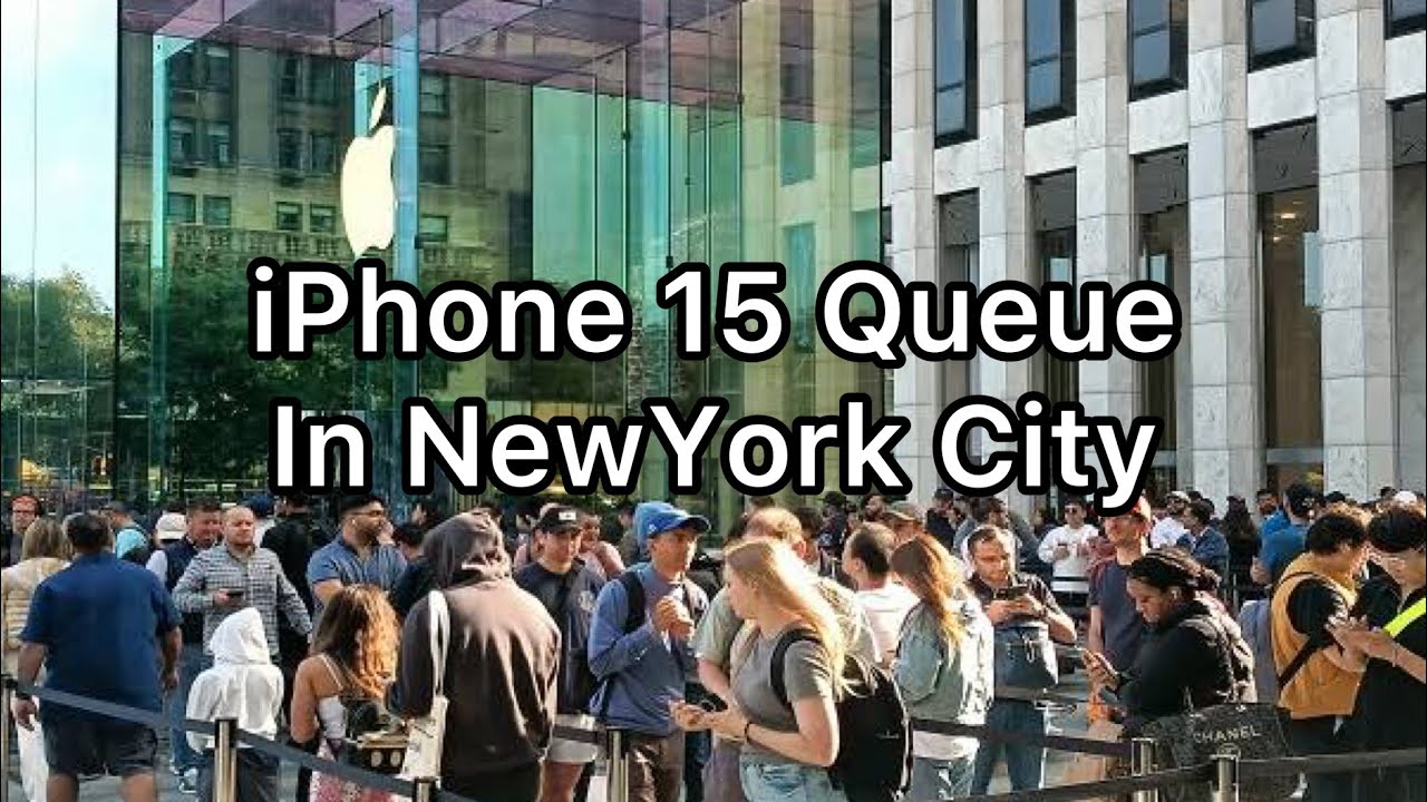 iPhone 15 Queue In NewYork City United State - YouTube