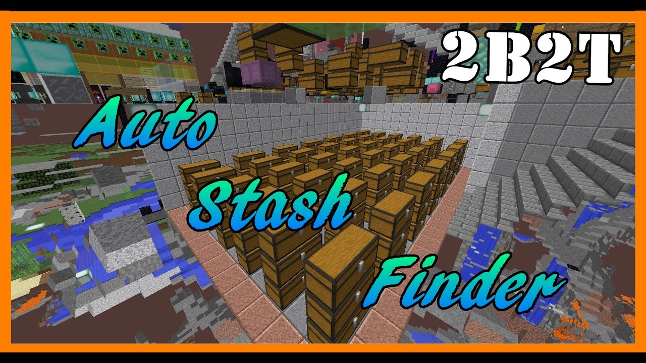 Minecraft 2B2T Auto Stash Finder so EZ 國際服自動找家【章魚 オクトパス】 - YouTube