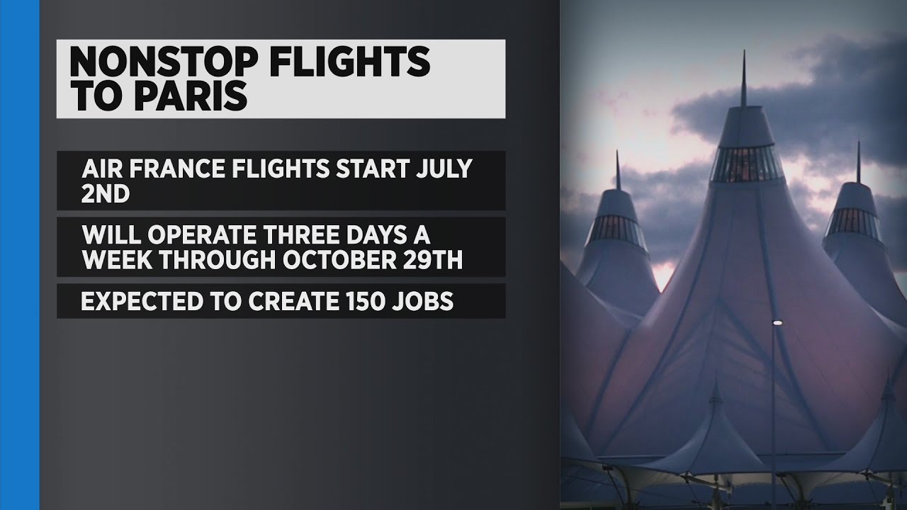 Air France Announces New Nonstop Flights From Denver International ...