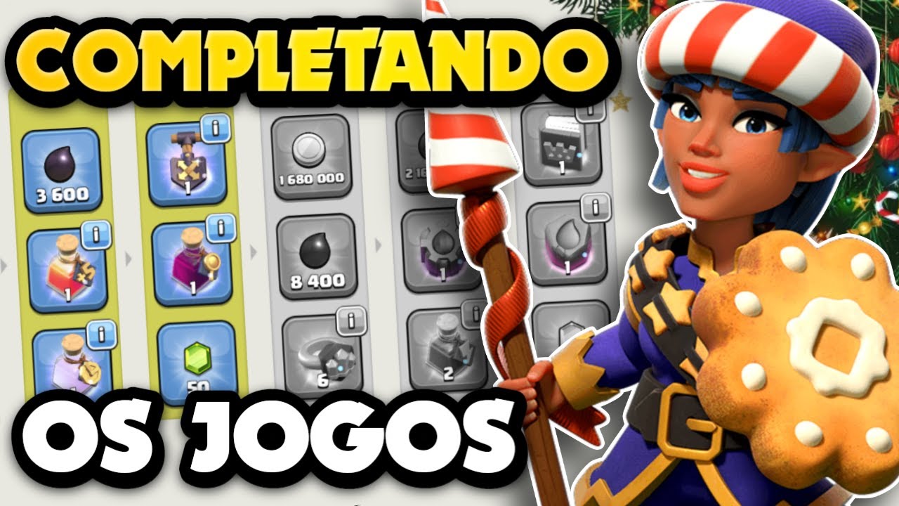 🔴 LIVE: COMPLETANDO OS JOGOS DO CLÃ NO CLASH OF CLANS COM O ...