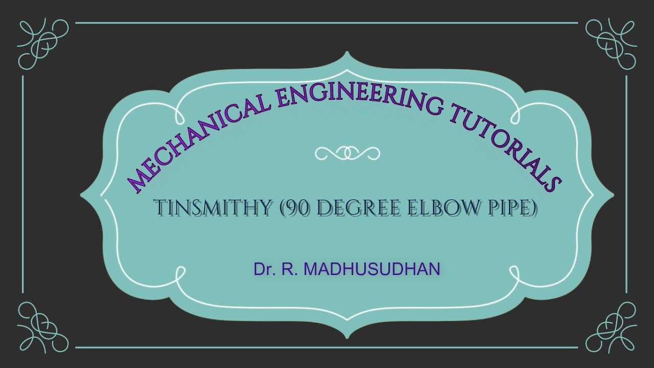 1.TINSMITHY JOB (90 DEGREE ELBOW PIPE) MAKING - YouTube