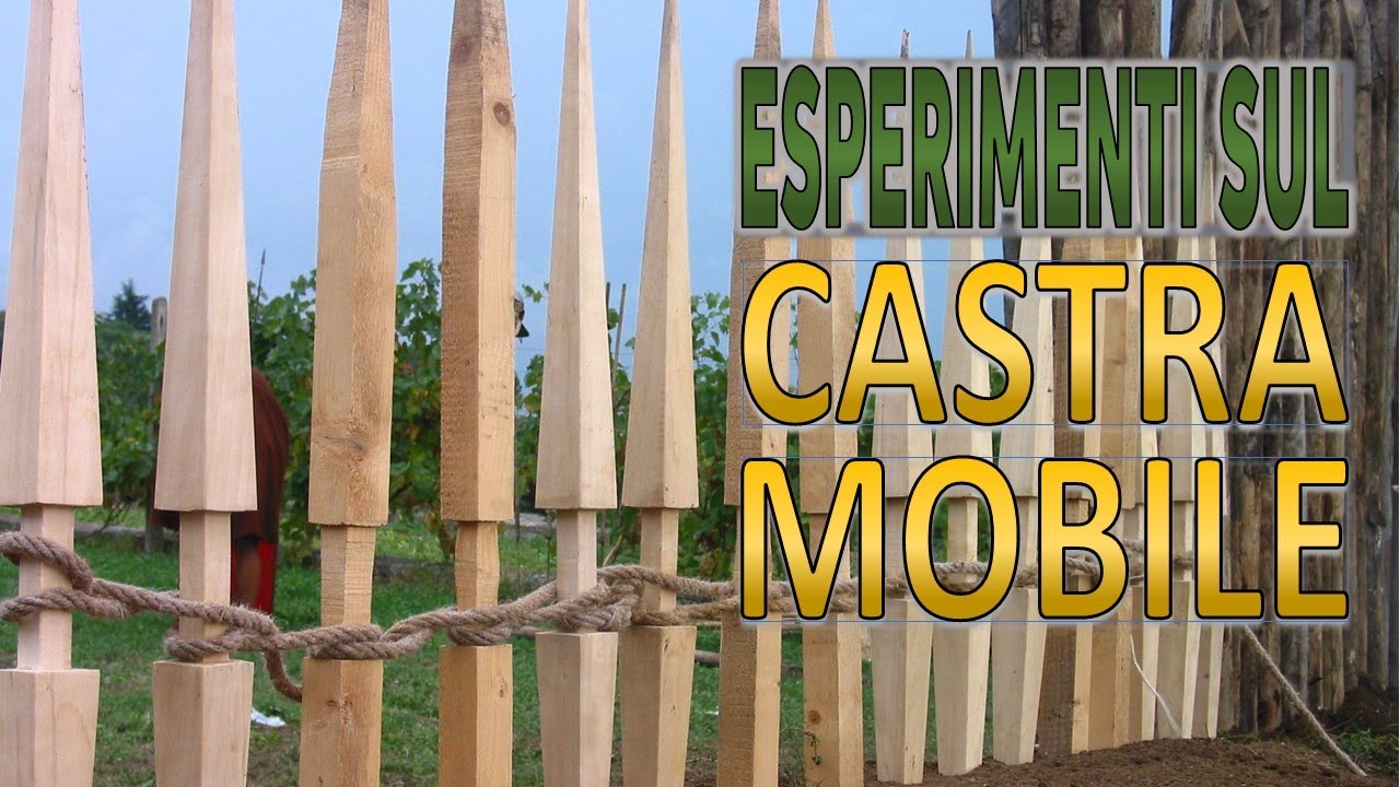 Sperimentazione di costruzione di un vallum di un castra mobile - YouTube