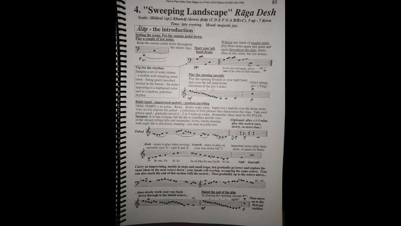 "Sweeping Landscape" Raga Desh (#4 from How to Play Indian Sitar Ragas ...