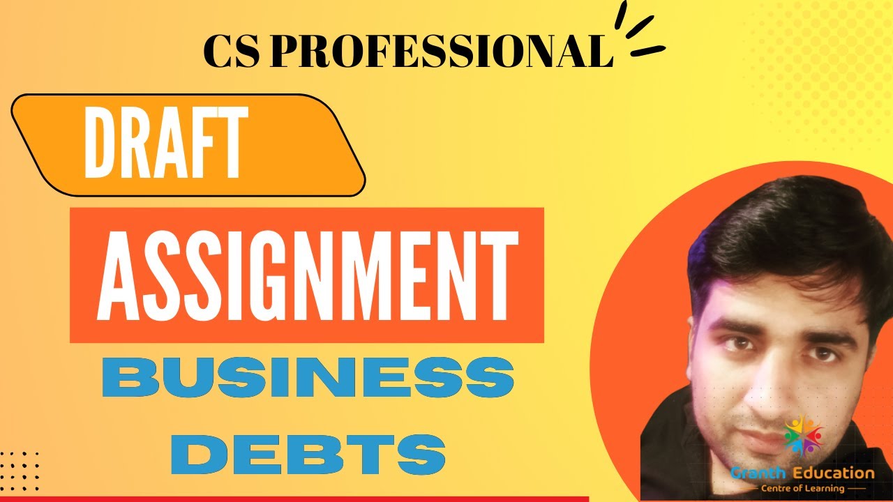 Drafting: How to Draft a Deed of Assignment of Business Debts || # ...
