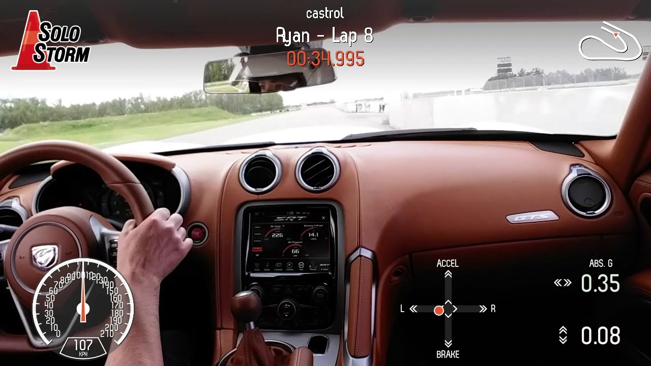 2020 Castrol Raceway 2013 Viper GTS 1:26.6 street tires - YouTube