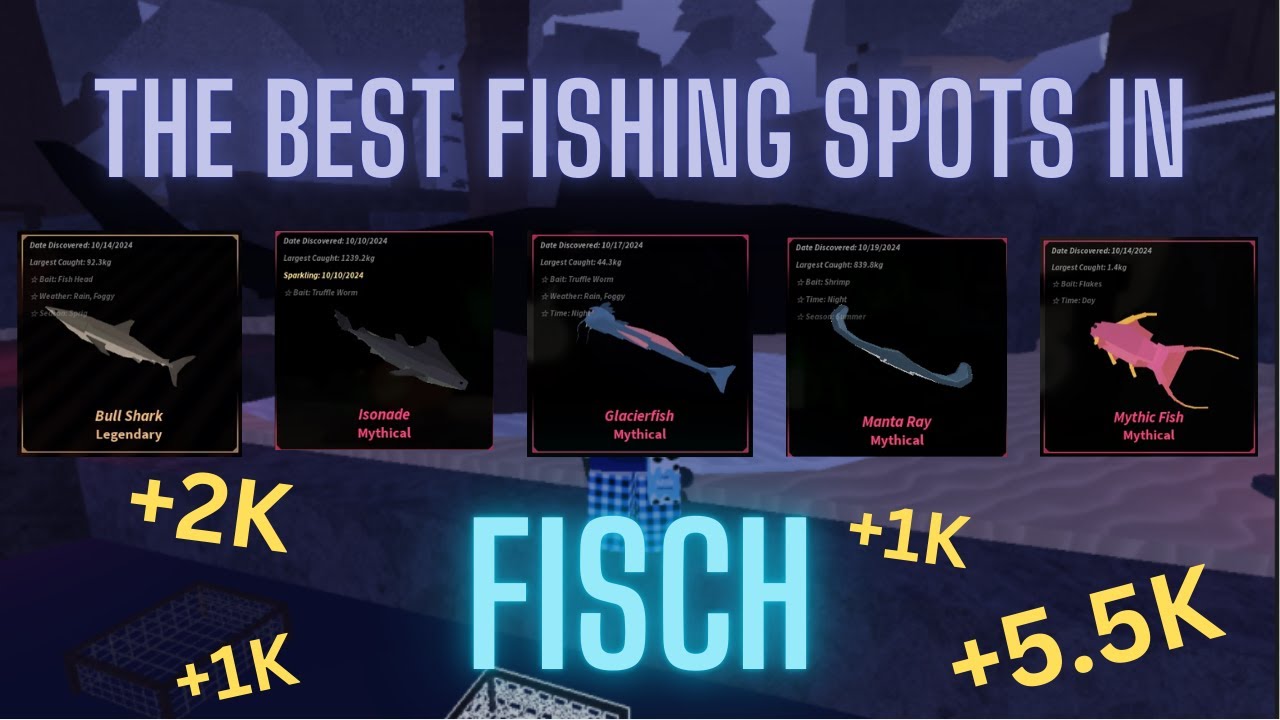 The Best Fishing Locations - Roblox Fisch - YouTube