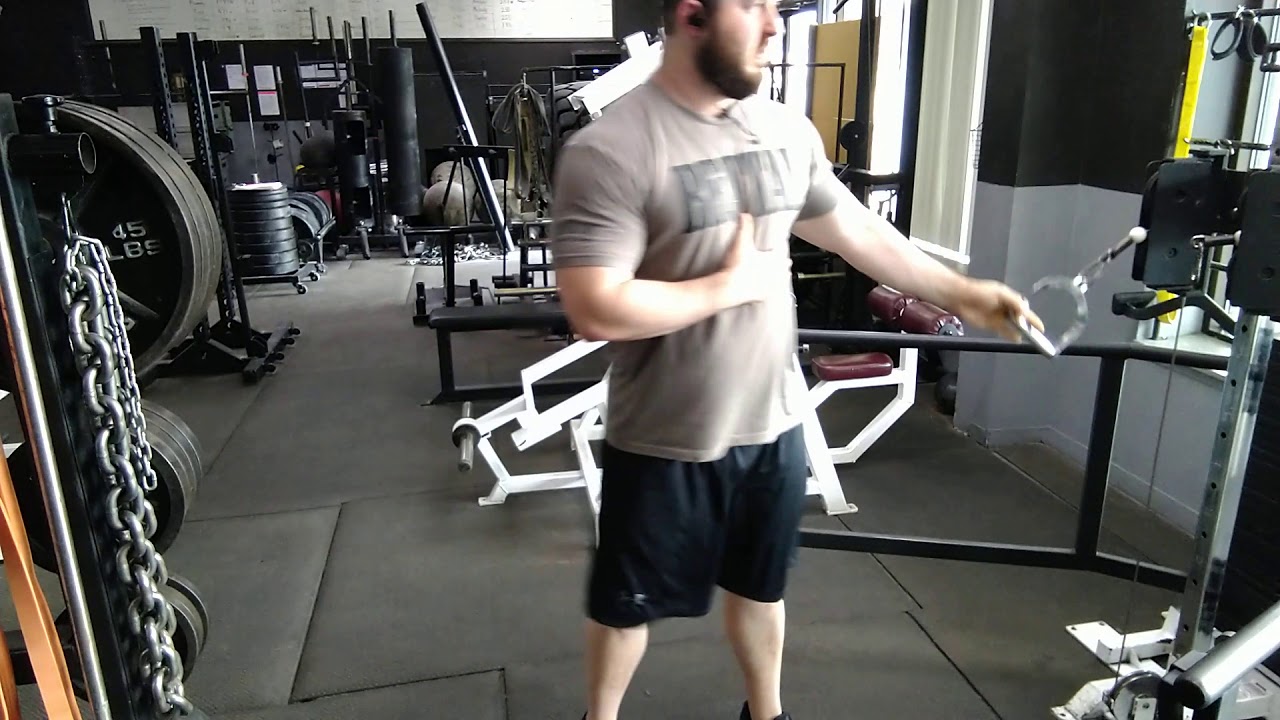 Cable One Arm Chest Flyes - YouTube
