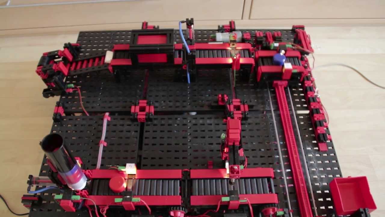 fischertechnik Industrieanlage - YouTube