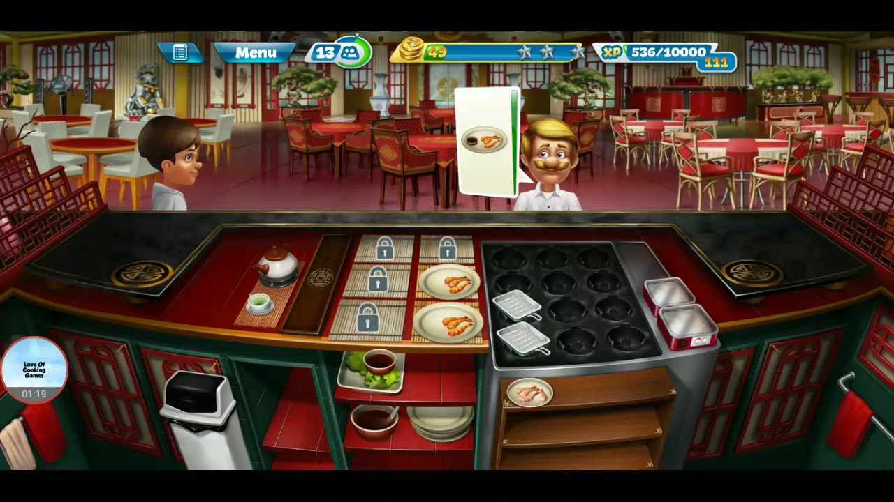 Unlock Chinese Restaurant Level 1 / cooking Fever / Love Of Cooking ...