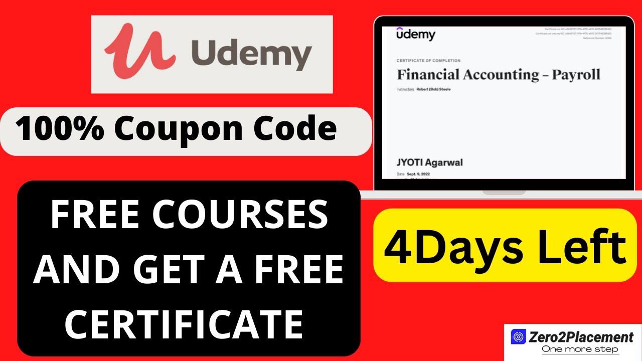 TOP UDEMY Free Courses | Free Certificate | September 2022 | 100% ...