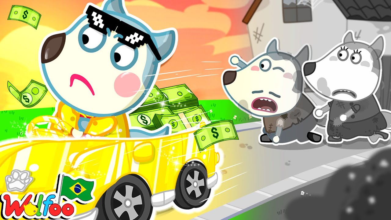Bebê rico adotado pela família pobre! Wolfoo e histórias sobre a ...