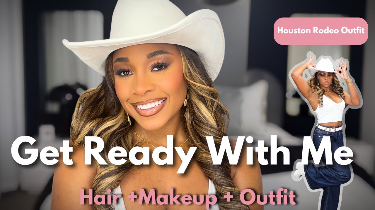 Get Ready With Me For the Houston Rodeo | Full Face Makeup Tutorial ...