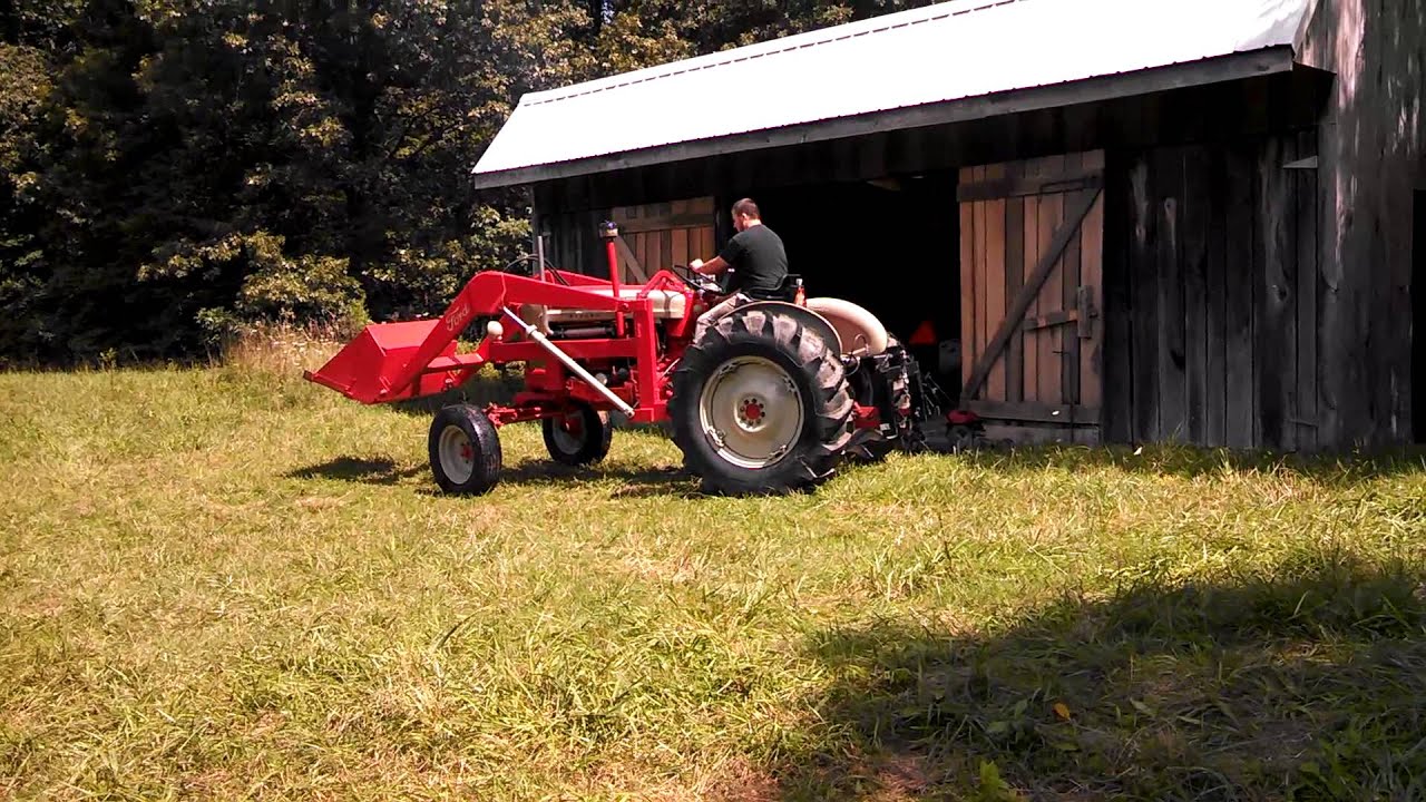 1960 Ford 971 (901 Rowcrop) Diesel SOS tractor w/ front loader. - YouTube