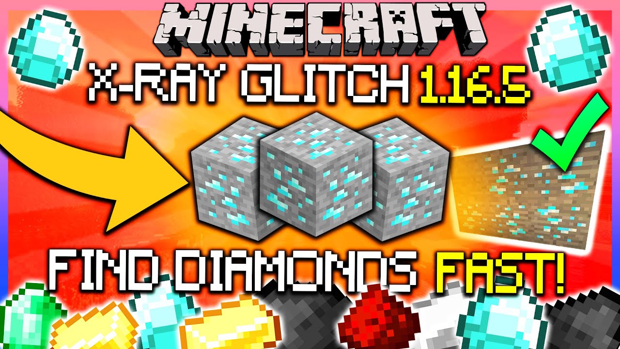 EASY *WORKING* MINECRAFT X-RAY GLITCH for MINECRAFT 1.16.5 - YouTube