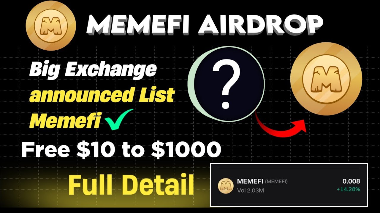 Memefi new update, Big exchange announced list memefi🥵 - YouTube