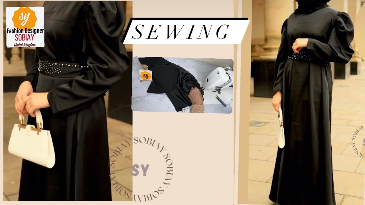 Abaya sewing full tutorial. - YouTube