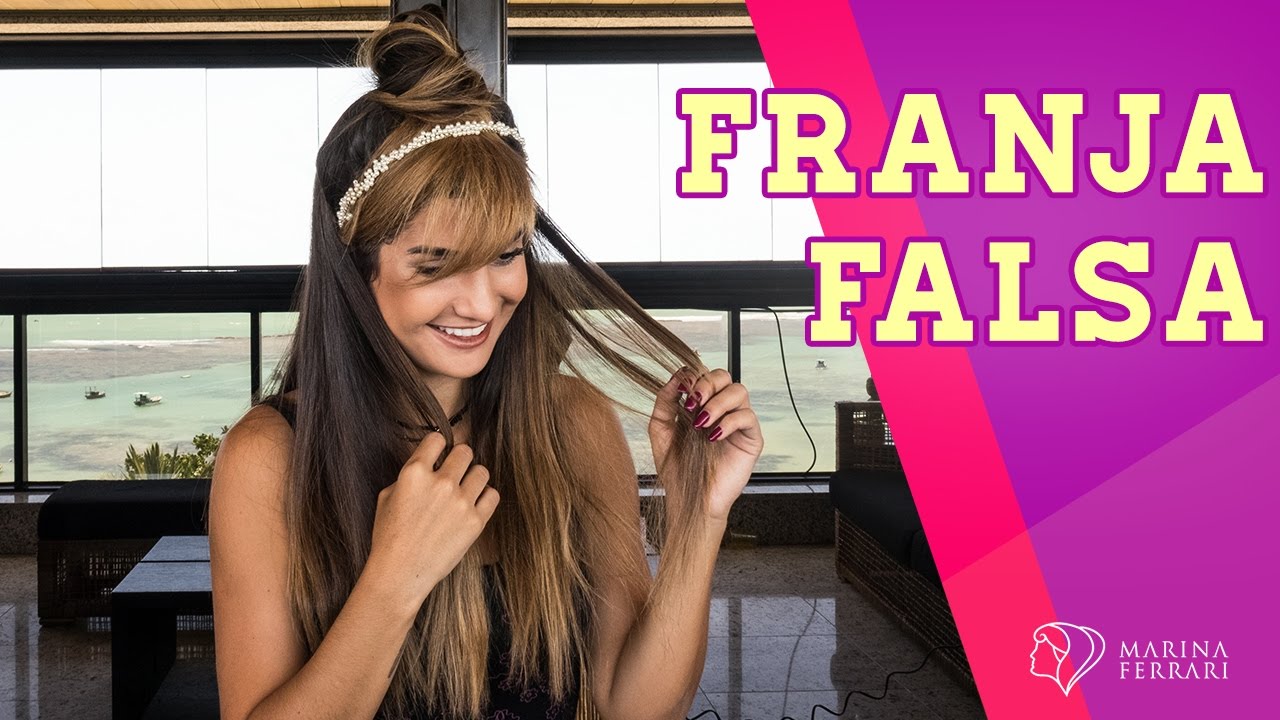 Como fazer uma franja falsa - YouTube