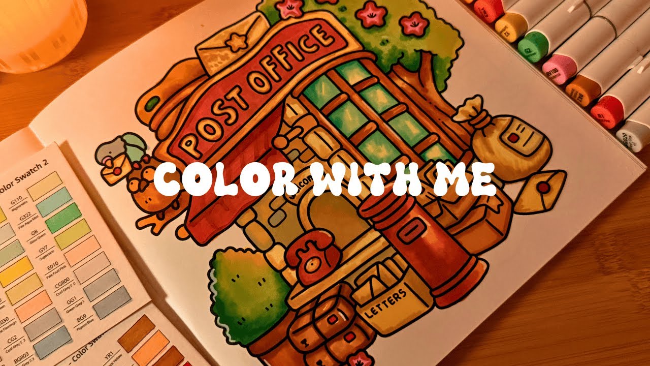 Color with Me ASMR 💌🍂 Cozy Coloring | Coco Wyo Coloring Book - YouTube