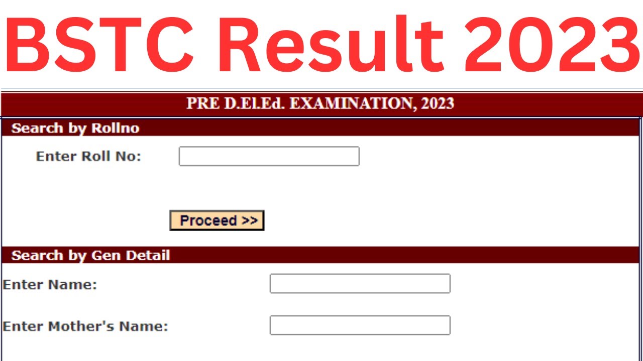 Rajasthan BSTC Result 2023 | Pre DElEd Result 2023 | राजस्थान प्री ...
