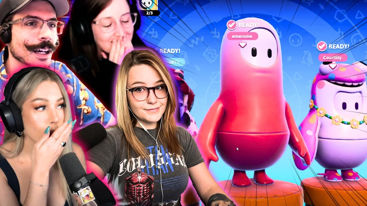 Emerome @ChilledChaosGAME @TheFooYa & @Courtilly Compete In Fall Guys ...