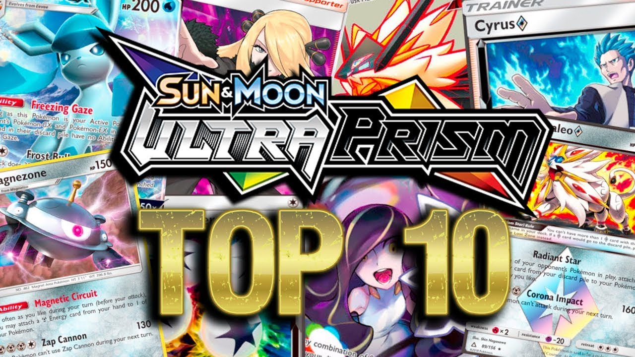 TOP 10 Ultra Prism Pokemon Cards - YouTube