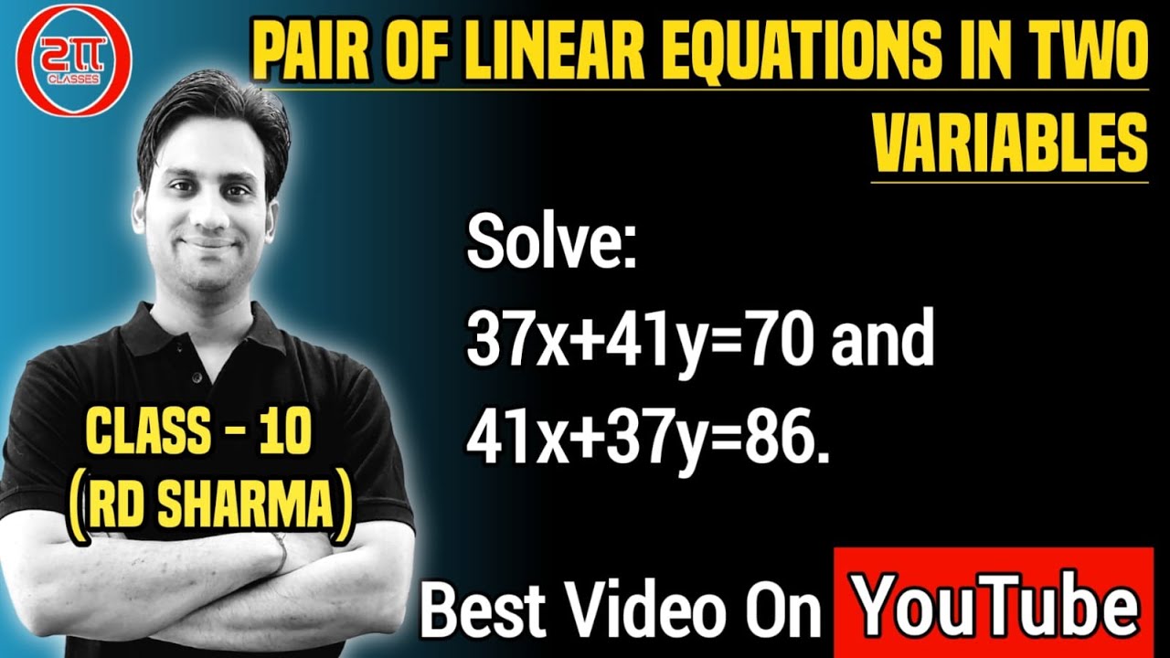 Solve 37x 41y 70 And 41x 37y 86 YouTube solve-37x-41y-70-and-41x-37y-86-youtube
