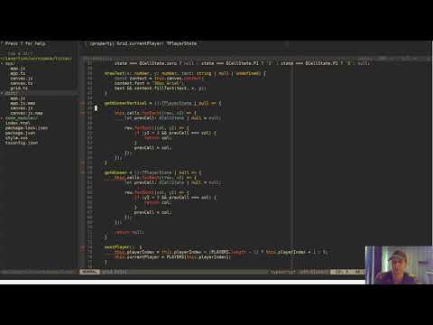 Writing Tic Tac Toe in Typescript - part 2 - YouTube