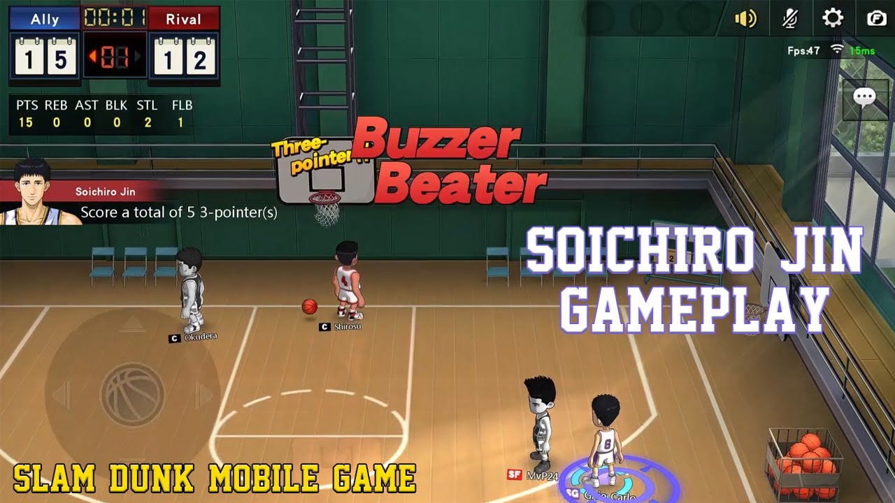 Slam Dunk Mobile Game - 2vs2 Buzzer Beater - Soichiro Jin Gameplay ...