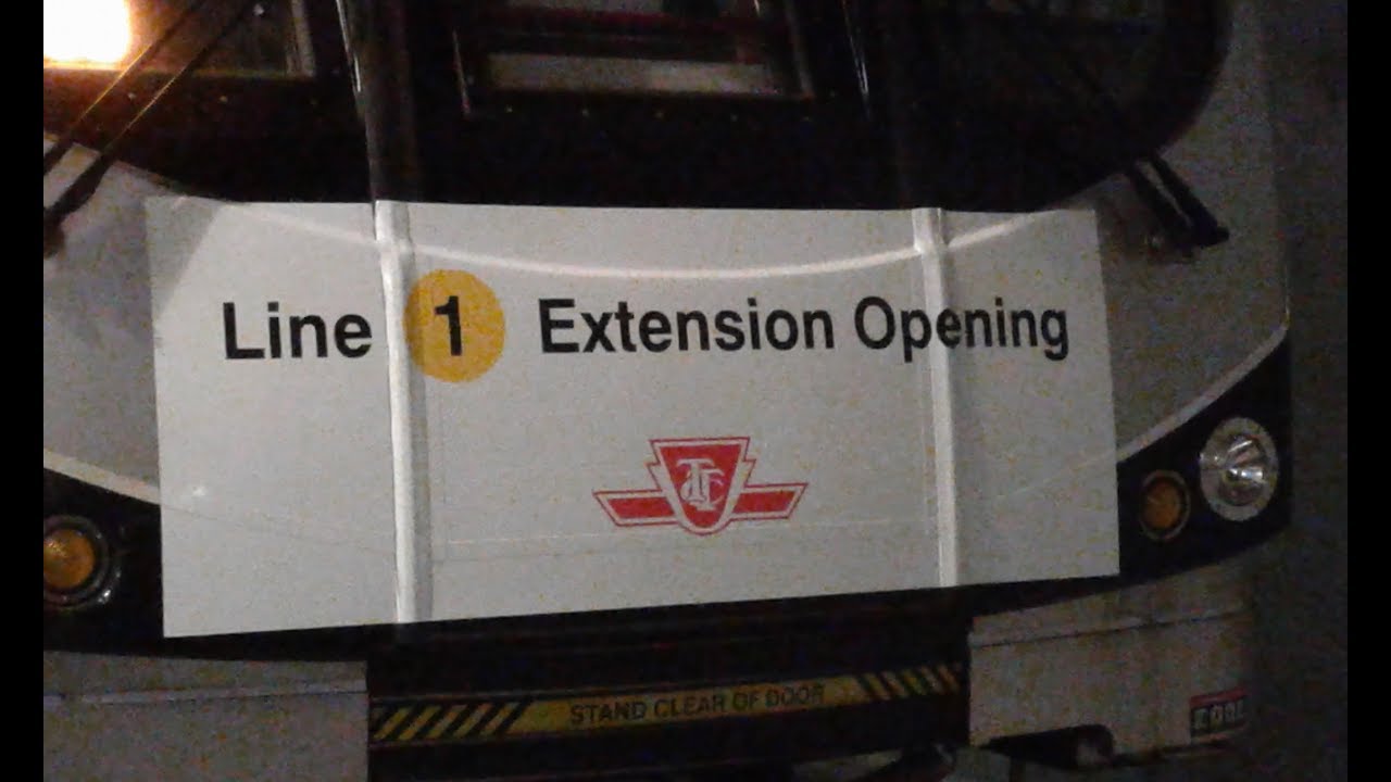 TTC TR 6061 arrives and departs Sheppard West, on the first day of ...