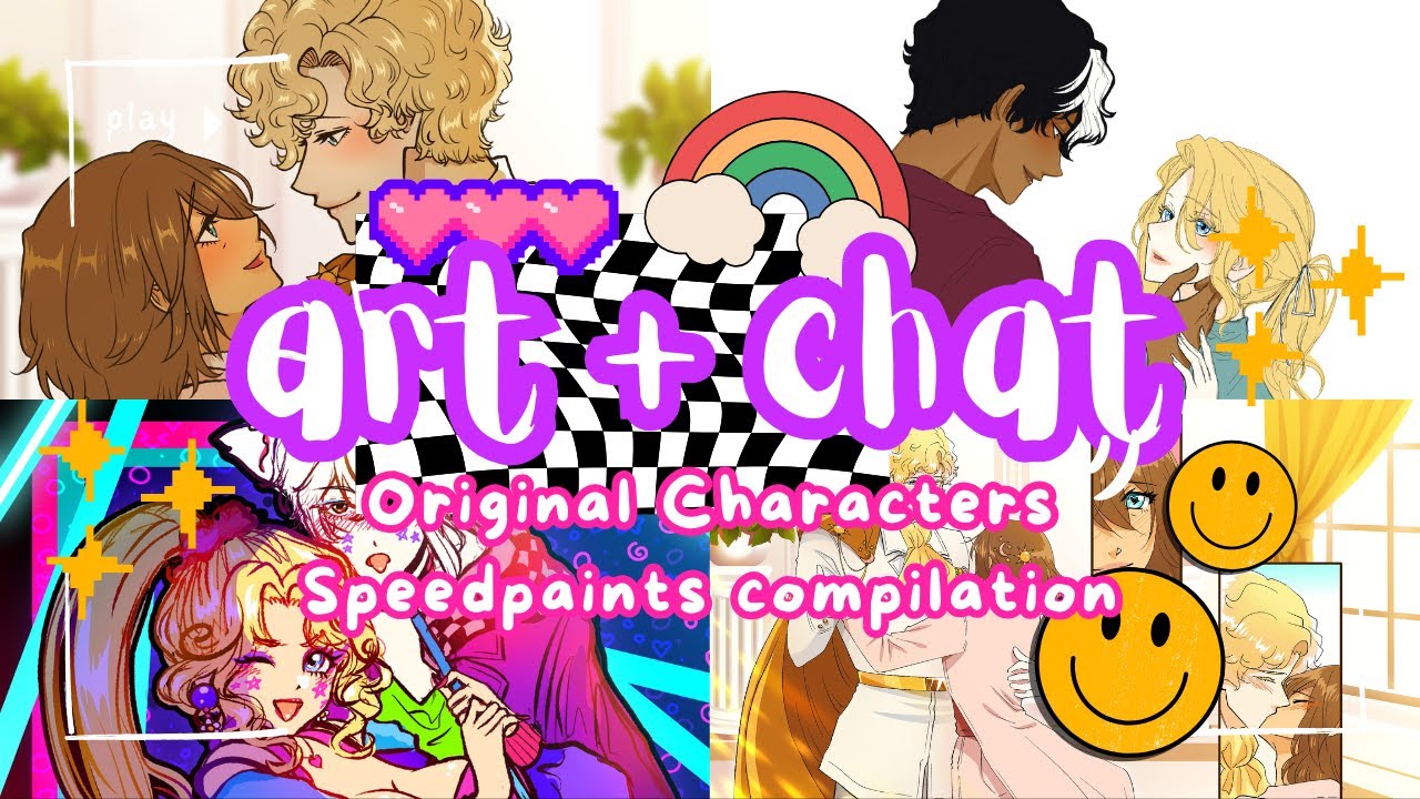 {OCs} chat + art process (mash up) - YouTube