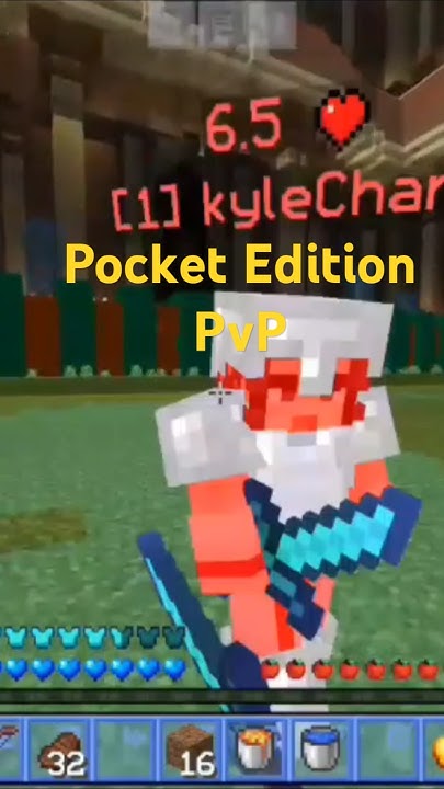 Minecraft Pocket Edition Player Vs Java Edition Player 2 #pvp # ...