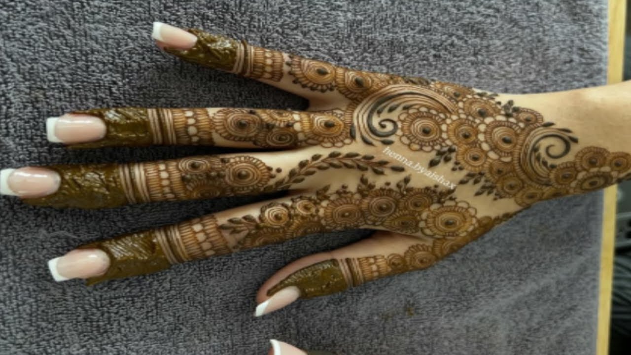 Stylish Back Hand Mehndi Design | Mehandi ka Design | New Back Hand ...