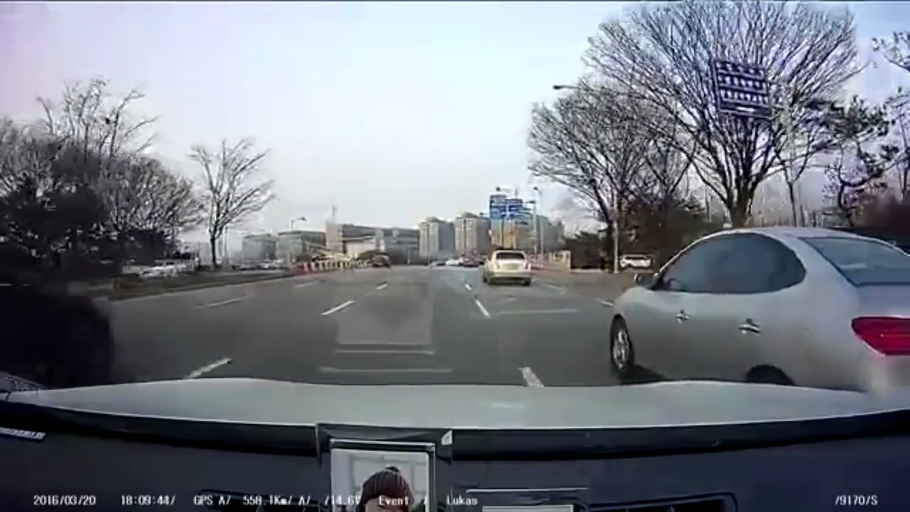 car crash very shock dash camera - YouTube