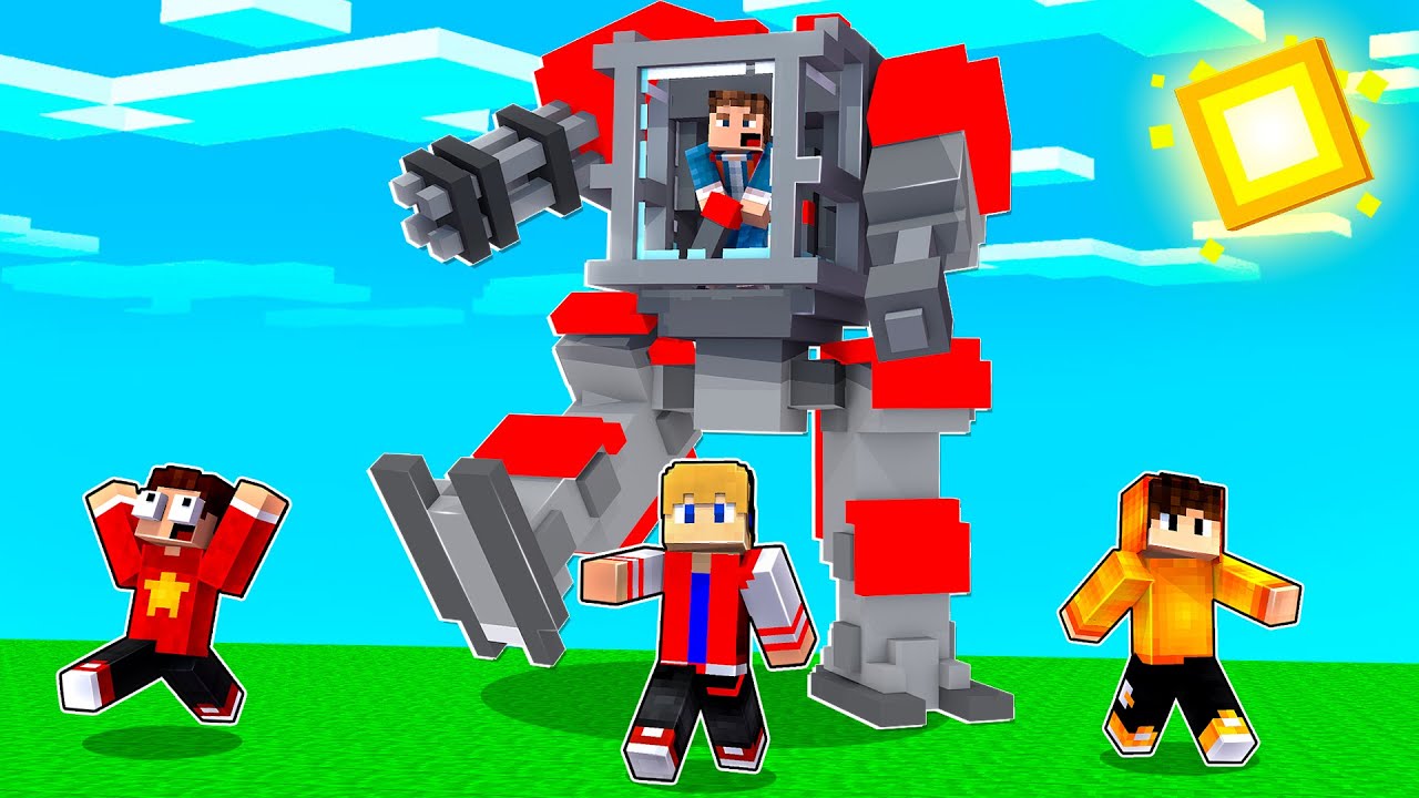MEU AMIGO CRIOU UM SUPER ROBO NO MINECRAFT! - YouTube