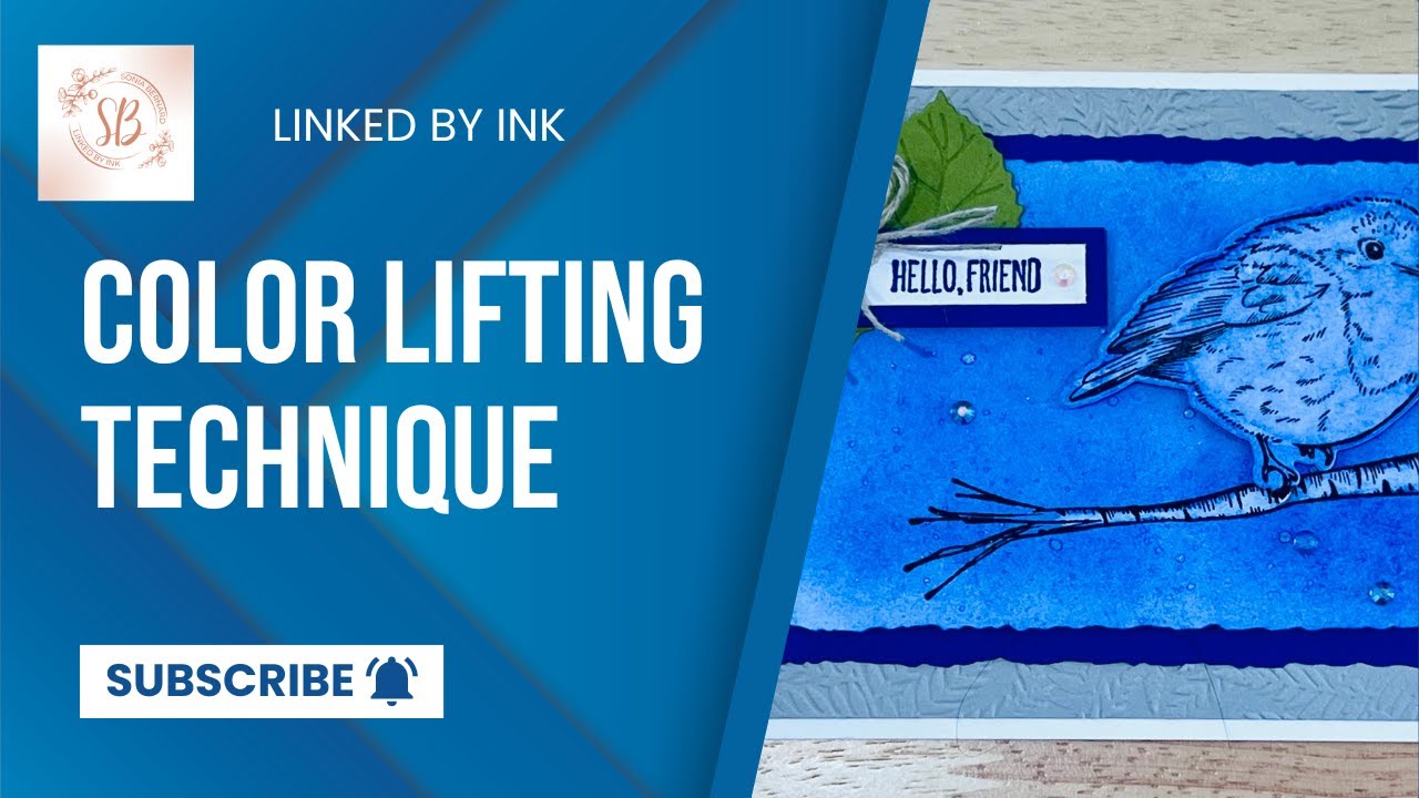 Stampin Up Perched in a Tree Color Lifting Technique - YouTube