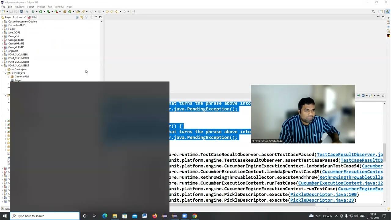 CUCUMBER POM LAB3 Selenium Proxy Interview support Sudhakar +91-9294052778 - YouTube
