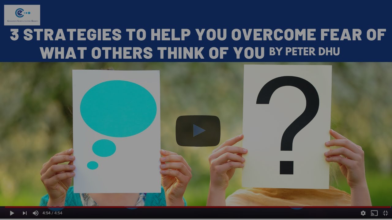 3 strategies to help you overcome Fear Of What Others Think Of You ...