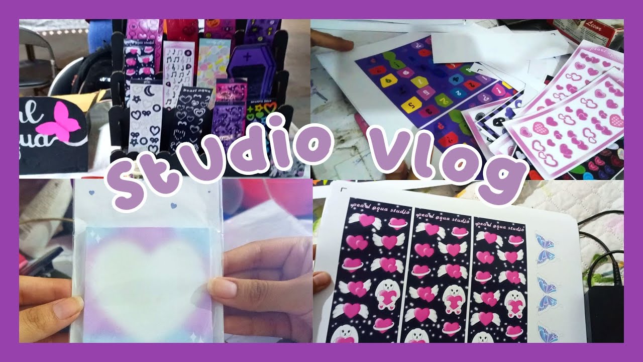 studio vlog: feria de ilustración, nuevos stickers y memopads - YouTube