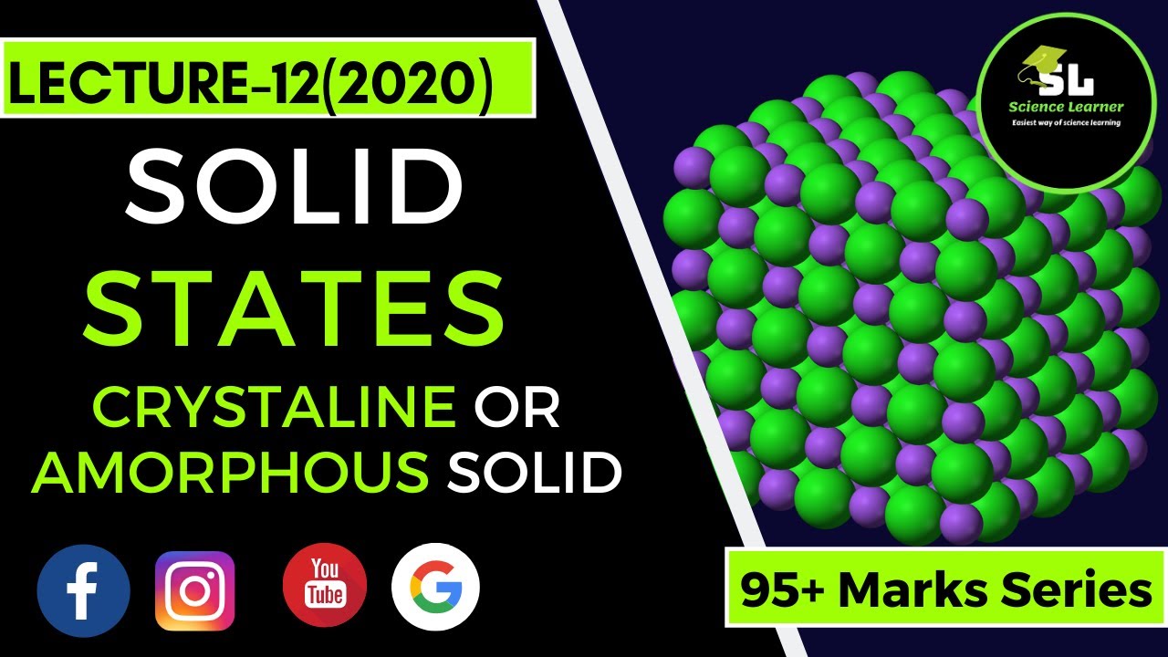 Solid state !! chapter 1 chemistry !! class 12 April (2020) !! cbse ...
