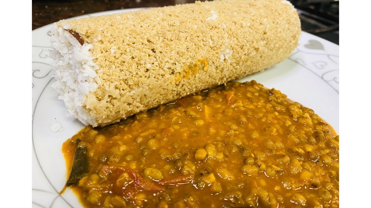 പഞ്ഞി പോലെ Soft Gothambu puttu + Easy Cherupayar curry - YouTube